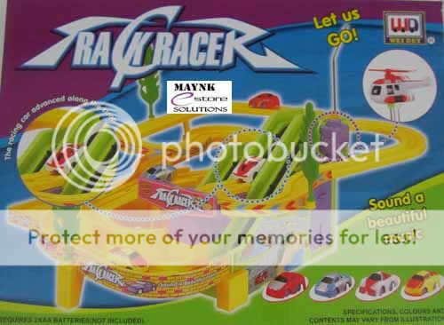 Track Racer Toy Game Car Racing Ramp Set Battery Operated Musical Kids ...