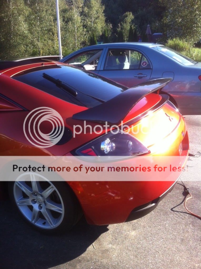 Installed my GSX spoiler | Mitsubishi Eclipse 4G Forums